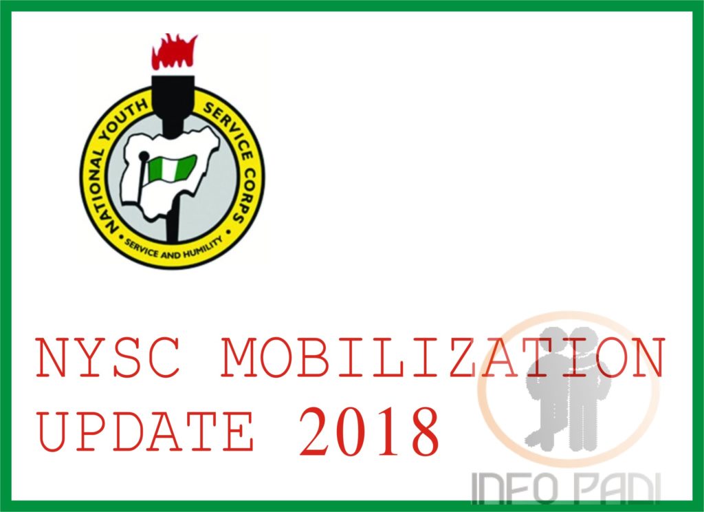 NYSC UPDATE 2018/2019- Mobilization guide for students and institutions ...