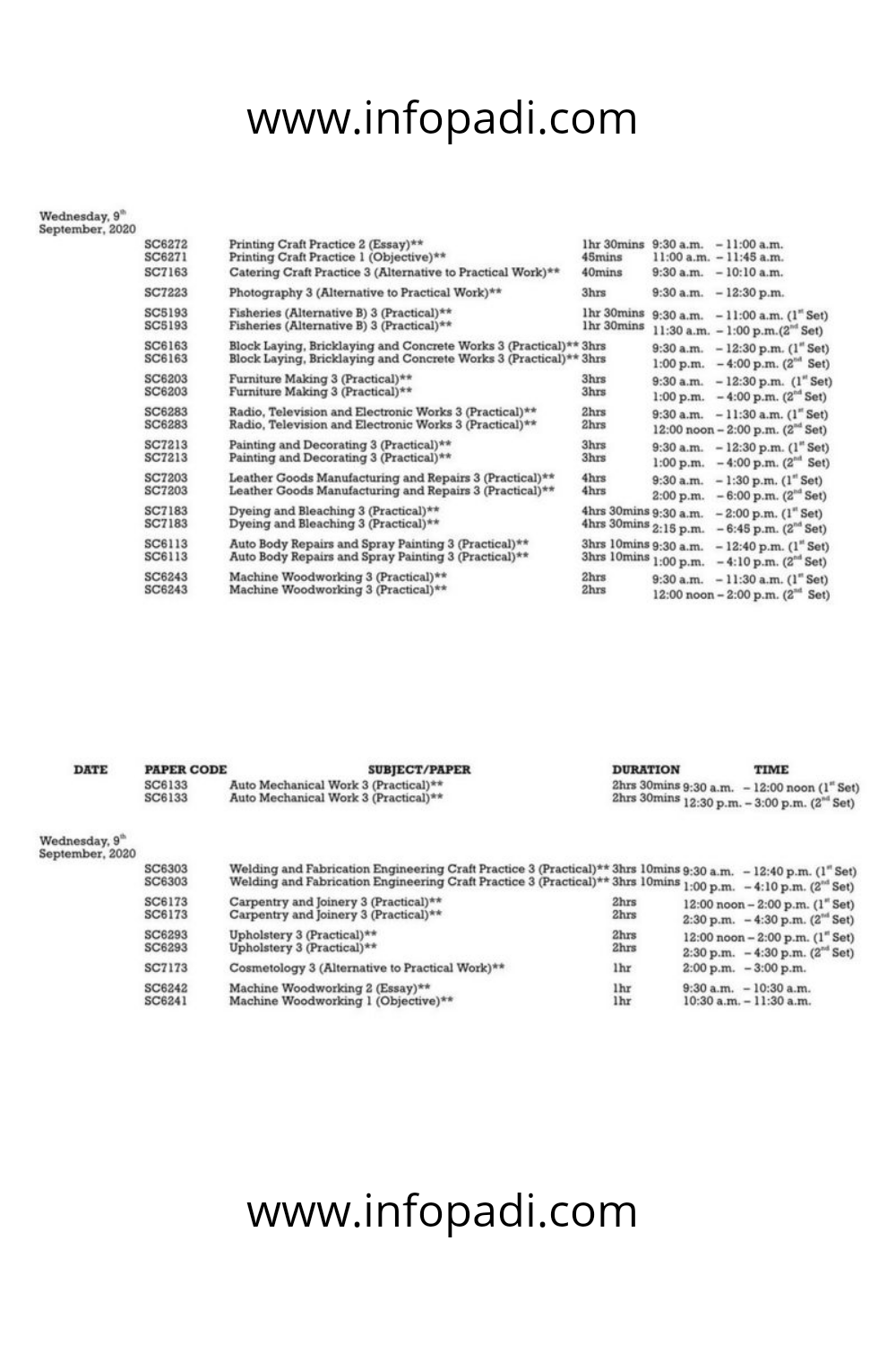 Approved WAEC Timetable 2020| Exam starts Aug 17th - Sept 12
