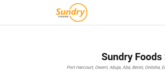 Sundry Foods Restaurant Management Trainee Program 2022