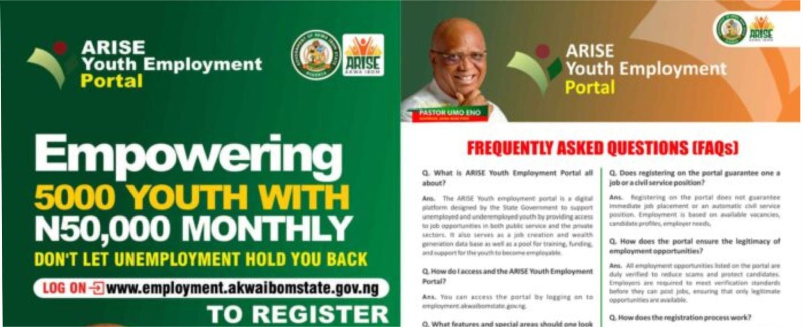 Arise Youth Employment Application Portal 2024/2025 - Akwa Ibom State ...