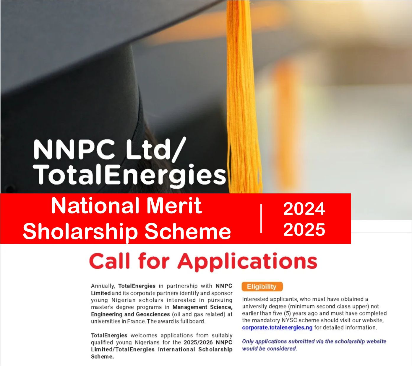 How to Apply for NNPC / TotalEnergies Undergraduate Scholarship 2025